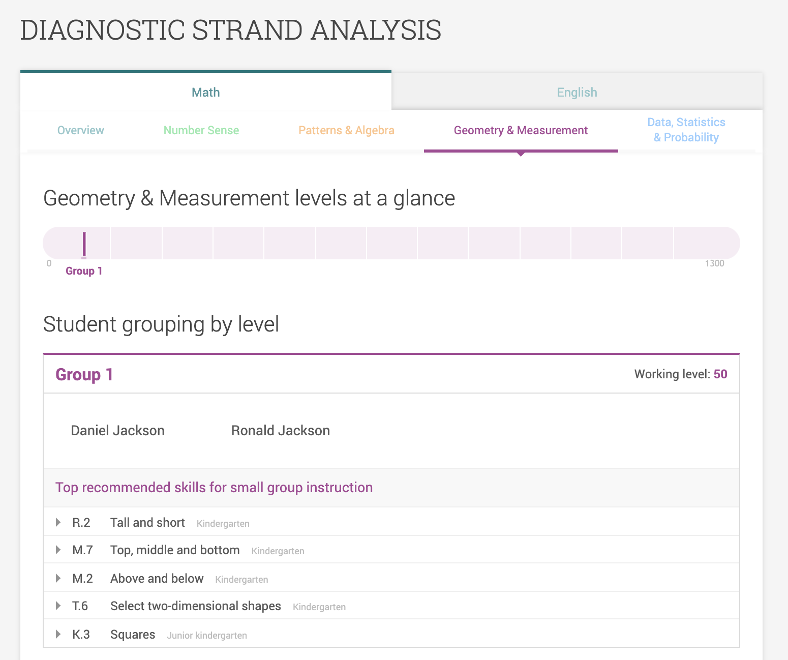 The IXL Real-Time Diagnostic