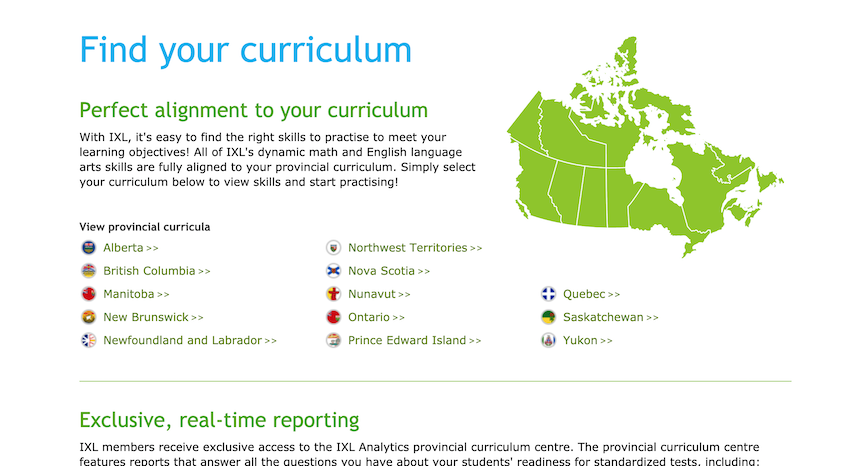 IXL - Curriculum