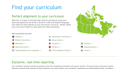 IXL - Curriculum