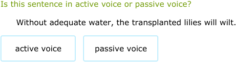 IXL | Identify active and passive voice | Grade 8 English language arts