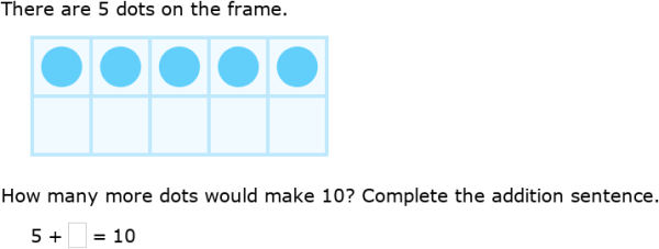 IXL | Complete the addition sentence to make 10 - with models ...