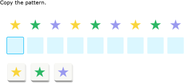 IXL | Colour patterns | Kindergarten math