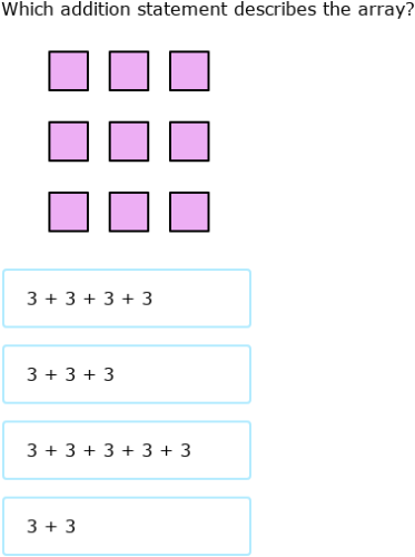 IXL | Identify repeated addition for arrays - sums to 10 | Grade 2 math