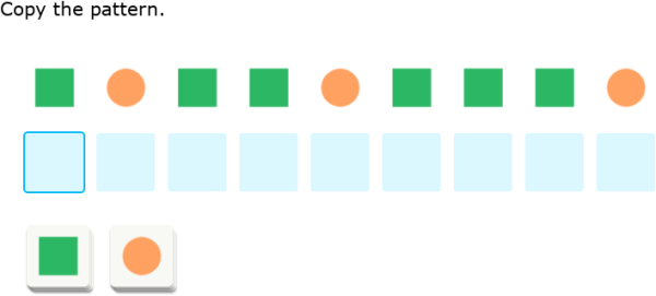 IXL | Growing patterns | Kindergarten math