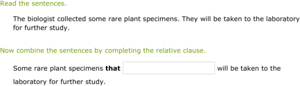 IXL | Combine sentences using relative clauses | Grade 12 English ...