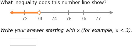 IXL | Write inequalities from number lines | Grade 8 math