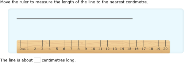 IXL | Measure using a centimetre ruler | Grade 4 math