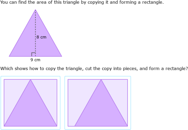 IXL | Understanding area of a triangle | Grade 6 math