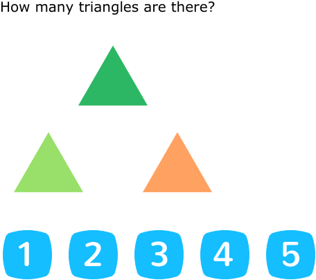IXL | Count shapes - up to 5 | Jr. kindergarten math