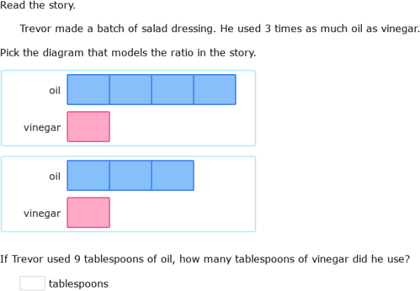 IXL | Use tape diagrams to solve ratio word problems | Grade 6 math