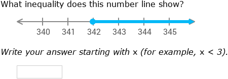 IXL | Write inequalities from number lines | Grade 7 math