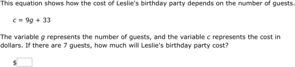 IXL | Solve word problems involving two-variable equations | Grade 6 math