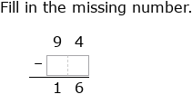 IXL | Complete the subtraction sentence - up to two digits | Grade 2 math