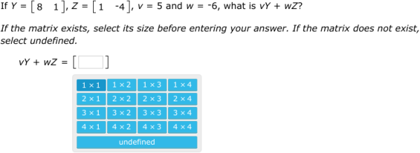 IXL | Linear combinations of matrices | Grade 12 math