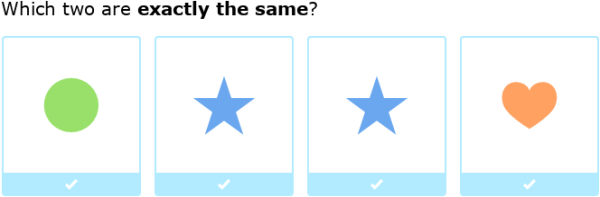 IXL | Same and different | Jr. kindergarten math