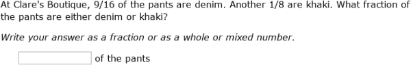 IXL | Add and subtract fractions with unlike denominators: word ...