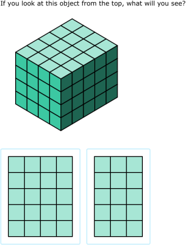 IXL | Front, side and top view | Grade 8 math