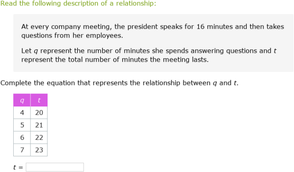 Ixl Write A Two Variable Equation Grade 5 Math