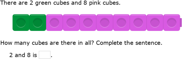 IXL | Put together cubes - sums up to 10 | Kindergarten math