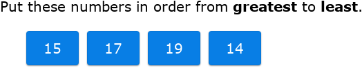 IXL | Put numbers in order - up to 20 | Grade 1 math