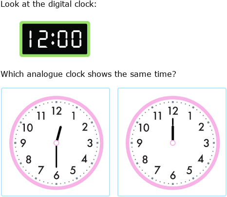 IXL | Match analogue and digital clocks | Grade 2 math