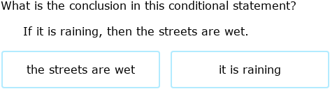 IXL | Identify hypotheses and conclusions | Grade 11 math