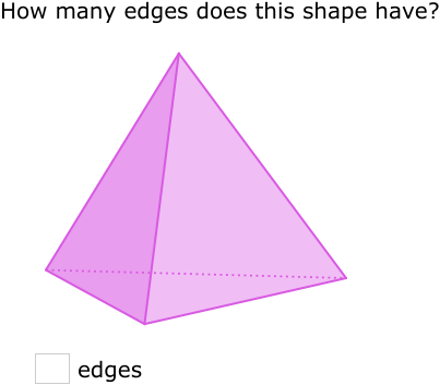 IXL | Count vertices, edges and faces | Grade 1 math