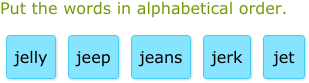 IXL | Order alphabetically based on the first three letters | Grade 4 ...