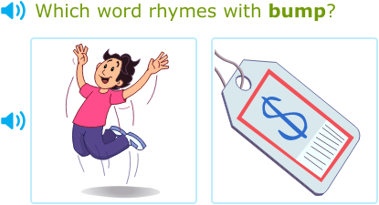IXL | Choose the picture that rhymes with the word | Kindergarten ...