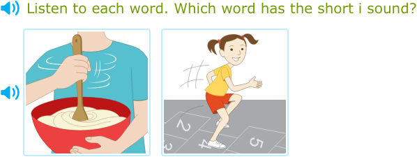 IXL | Find the short i word | Kindergarten English language arts