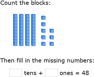 IXL | Count tens and ones - up to 99 | Grade 1 math