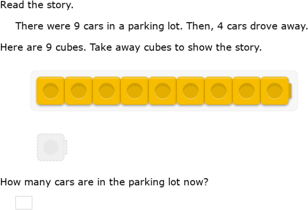 IXL | Use cube trains to solve subtraction word problems - numbers up ...