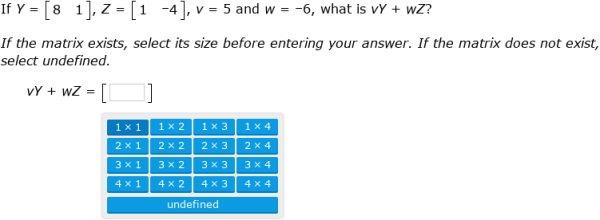 IXL | Linear combinations of matrices | Grade 12 math