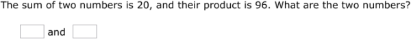 IXL | Find two numbers based on sum, difference, product and quotient ...