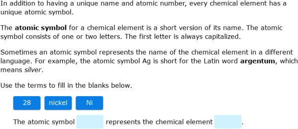 IXL | What are atoms and chemical elements? | Grade 7 science