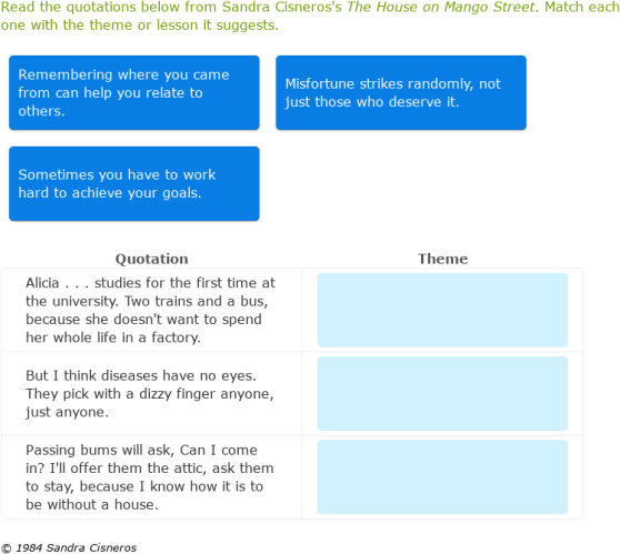 IXL | Match the quotations with their themes | Grade 8 English language ...