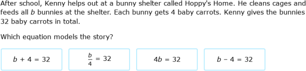 IXL | Write a one-step equation: word problems | Grade 6 math
