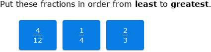 IXL | Order fractions with unlike denominators | Grade 5 math