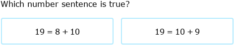 IXL | Which addition or subtraction sentence is true? - up to 20 ...