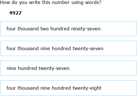 IXL | Word names for numbers | Grade 4 math