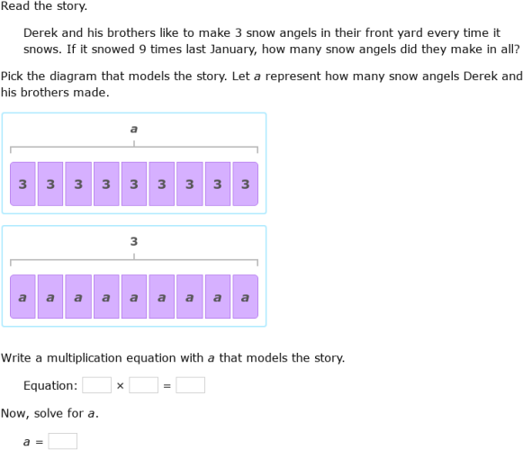 IXL | Write and solve multiplication and division equations using ...