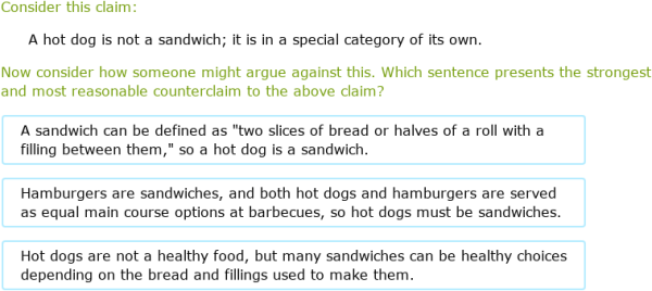 IXL | Evaluate counterclaims | Grade 12 English language arts