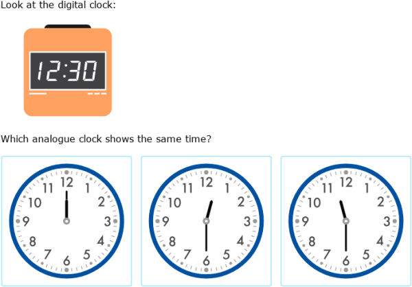 IXL | Match analogue and digital clocks | Grade 4 math