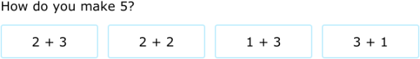 IXL | Make a number using addition - sums up to 5 | Kindergarten math