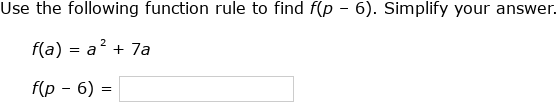 IXL | Evaluate a function: plug in an expression | Grade 10 math