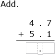 IXL | Add decimal numbers: up to tenths | Grade 4 math