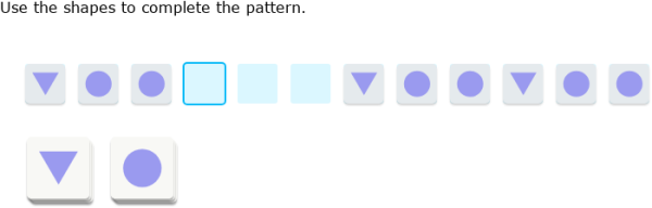 IXL | Complete a repeating pattern | Grade 2 math