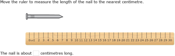 IXL | Measure using a centimetre ruler | Grade 4 math