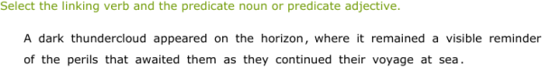 IXL | Identify linking verbs, predicate adjectives and predicate nouns ...
