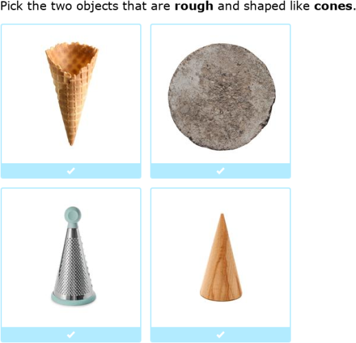 IXL | Classify objects by shape, colour, material and texture | Kindergarten science
